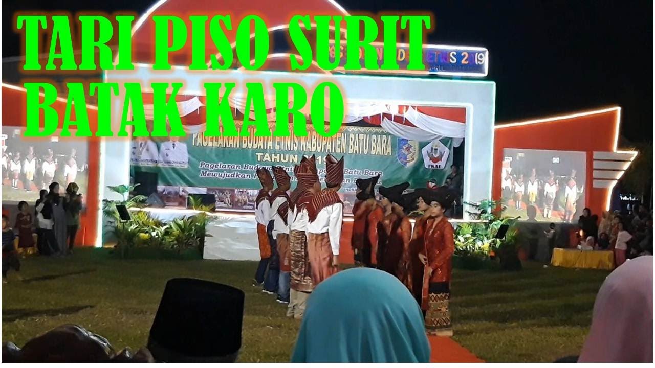 TARI PISO SURIT BATAK KARO SUMATERA UTARA - YouTube