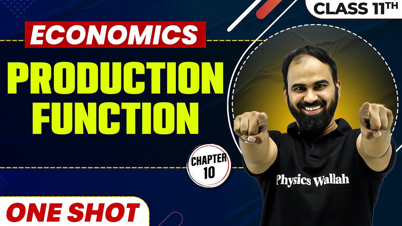 PRODUCTION FUNCTION in One Shot | Class 11 Micro Economics | CBSE Board ...
