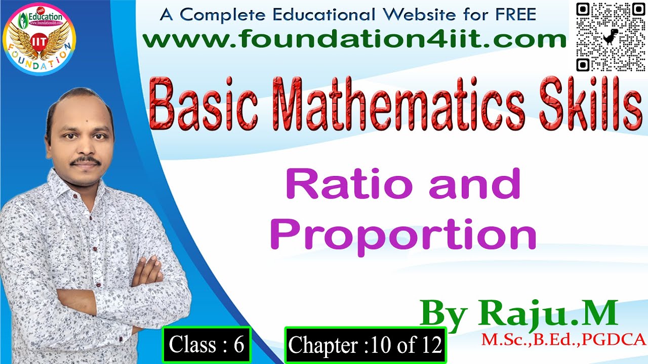 Ratio and Proportion || Basic Mathematics Skills || Class 6 @ Ch: 10 of ...