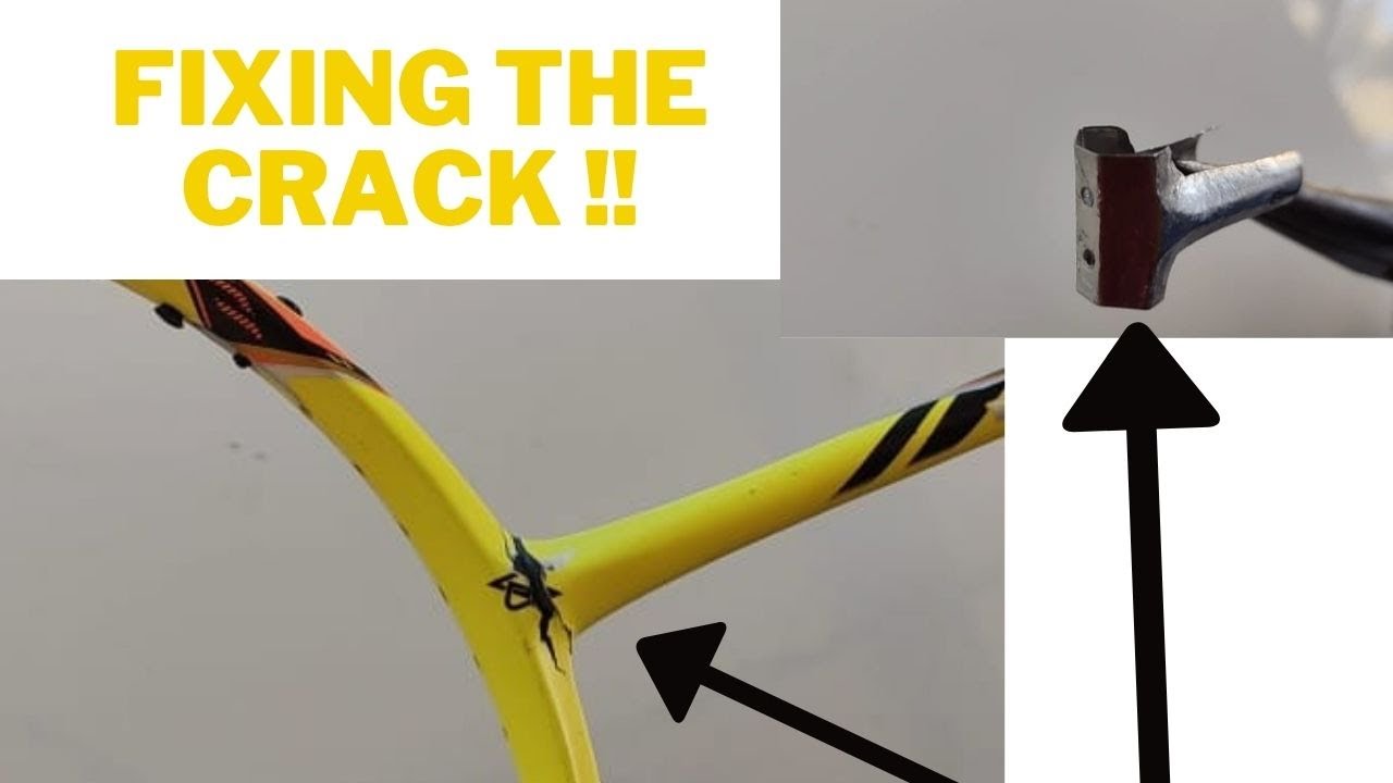 FIXING CRACK IN THE T JOINT OF BADMINTON RACKET | KEEP IT USE IT - YouTube