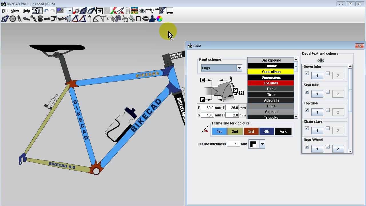 Modeling Lugs in BikeCAD - YouTube