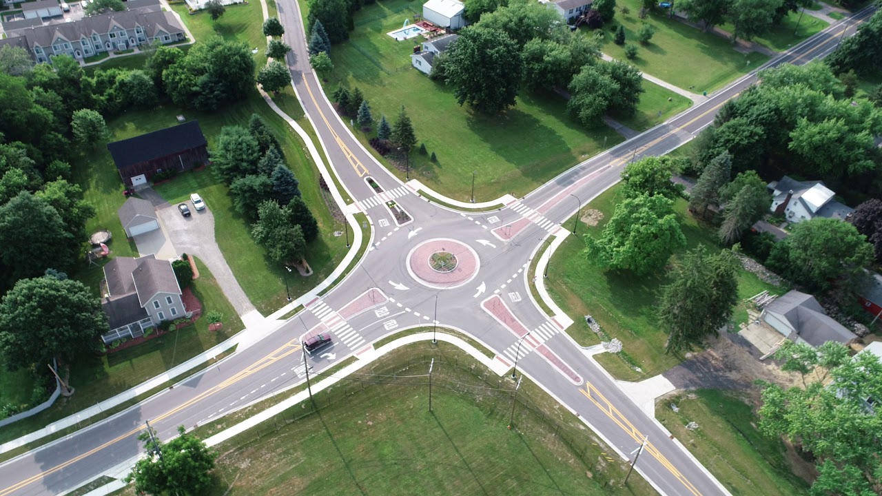 Baker Road Roundabouts 2 - YouTube