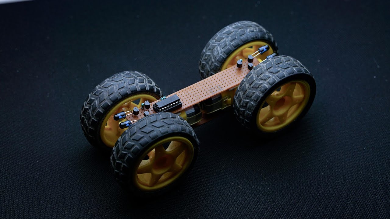 Make a Easy Car Toy using Transistors and L293D IC - YouTube
