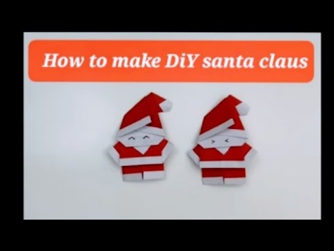 How to make paper Santa clause//DiY Santa claus//Easy Christmas craft ...