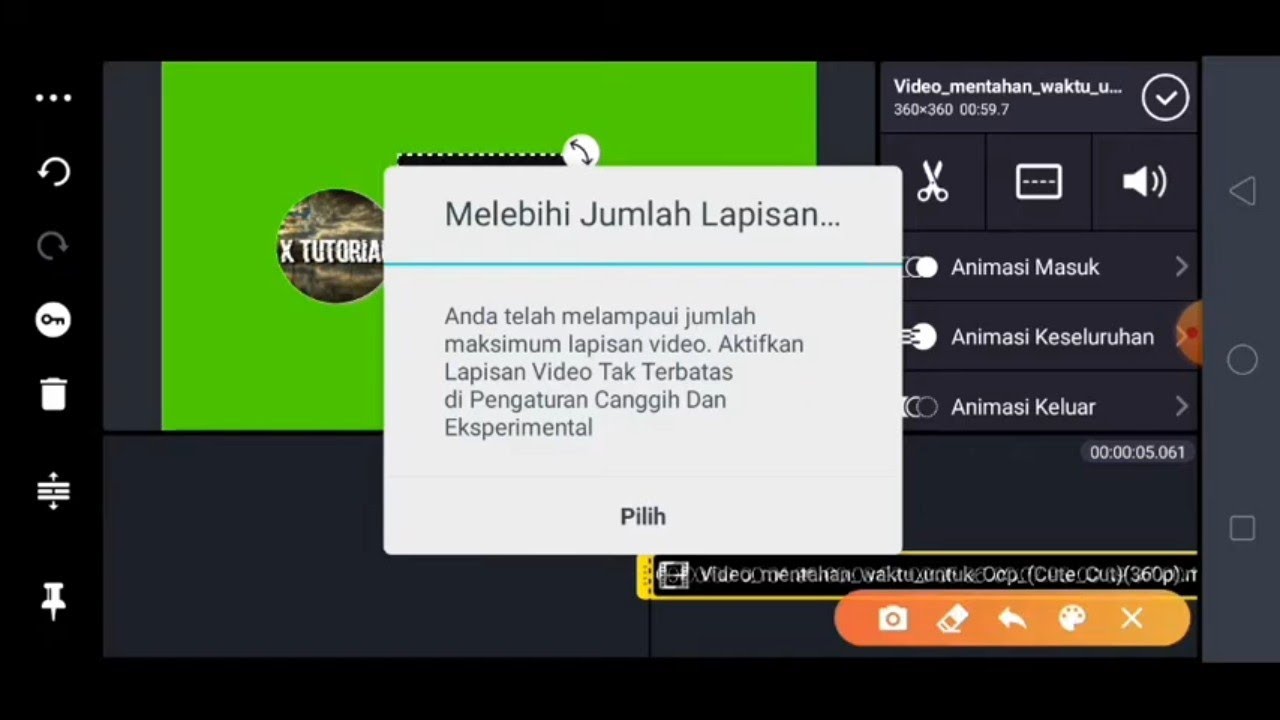 Cara mengatasi lapisan melampaui batas di kinemaster ternyata mudah ...