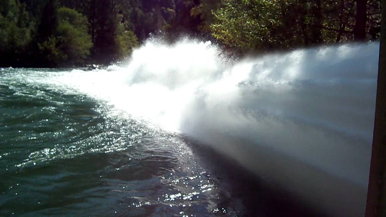 Hydro-Turbine output at Beardsley Dam, water, under high pressure 4 ...