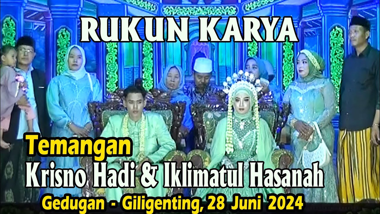 TIMANGAN IKLIMATUL HASANAH & KRISNO HADI BERSAMA RUKUN KARYA - YouTube