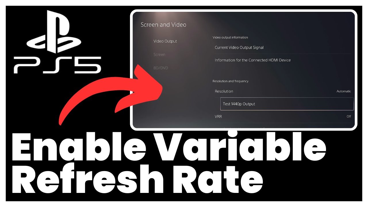 How to Enable Variable Refresh Rate (VRR) on PS5 - YouTube