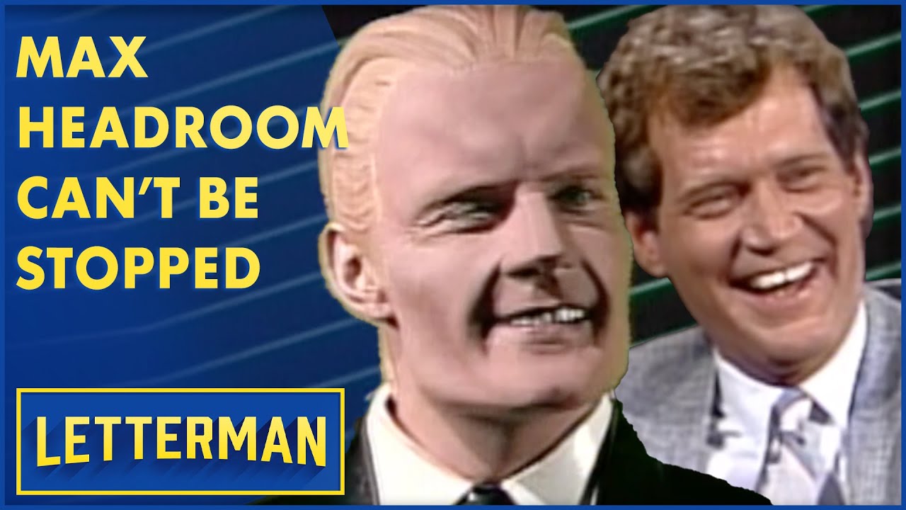 Max Headroom Makes His American TV Debut | Letterman - YouTube