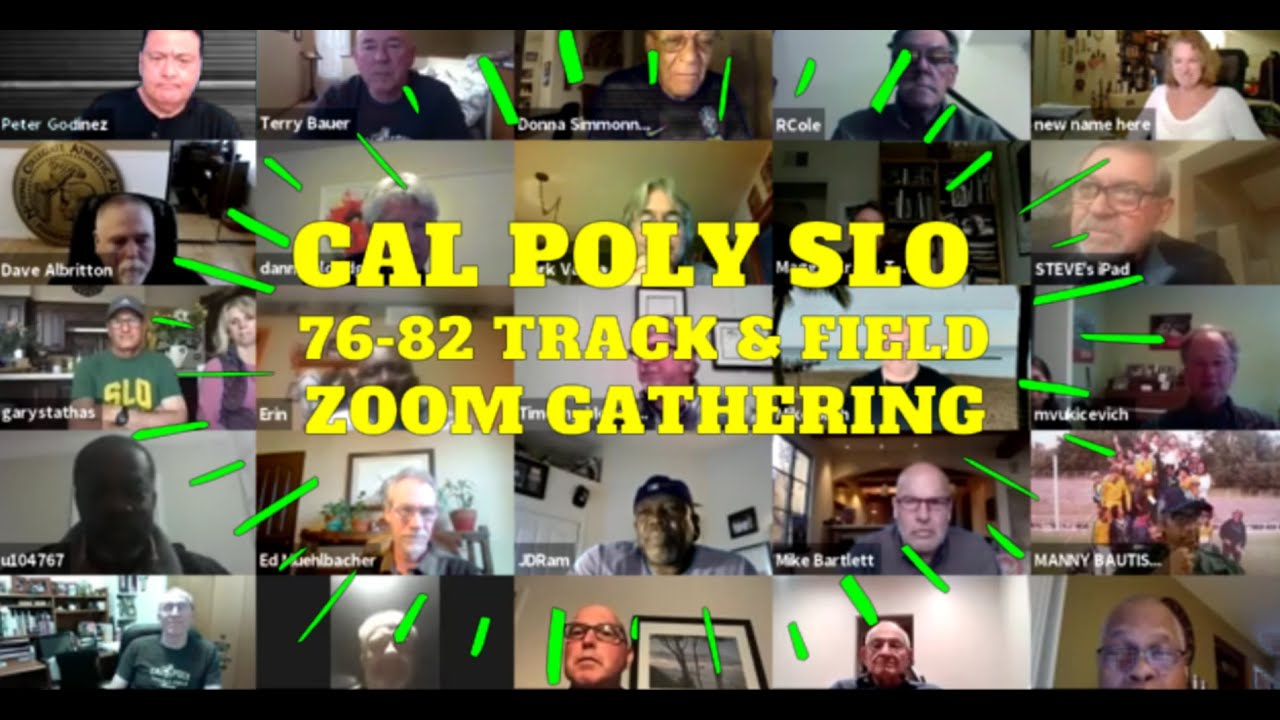 Cal Poly SLO 1976 - 1982 Era Track & Field Zoom Event - YouTube