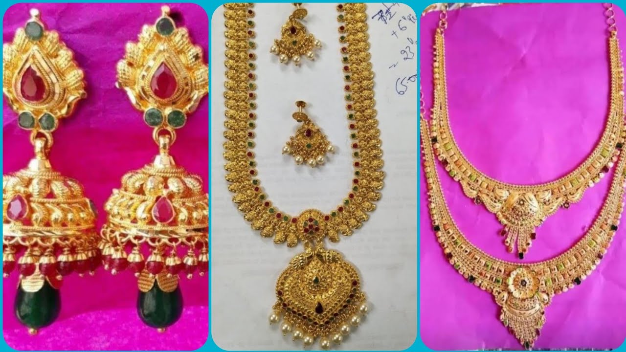 new gold jewellery collection with shop details||latest gold with ...