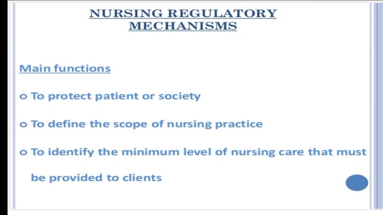 Regulation of nursing education - YouTube