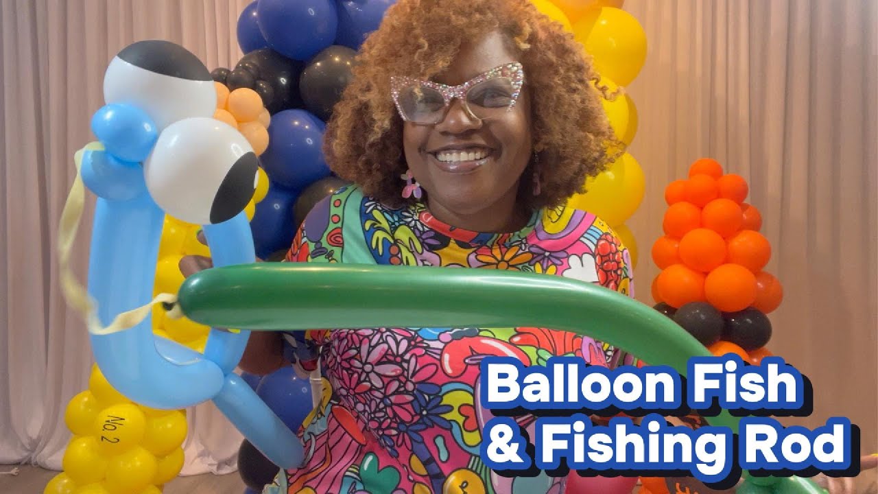 Fishing Pole Balloon - YouTube