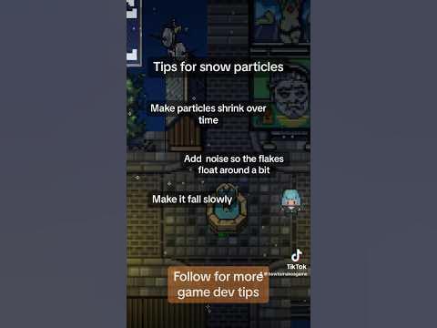Simple tips for snow particles in your game ️ #gamedev # #unity #2D #howtomakeagame - YouTube