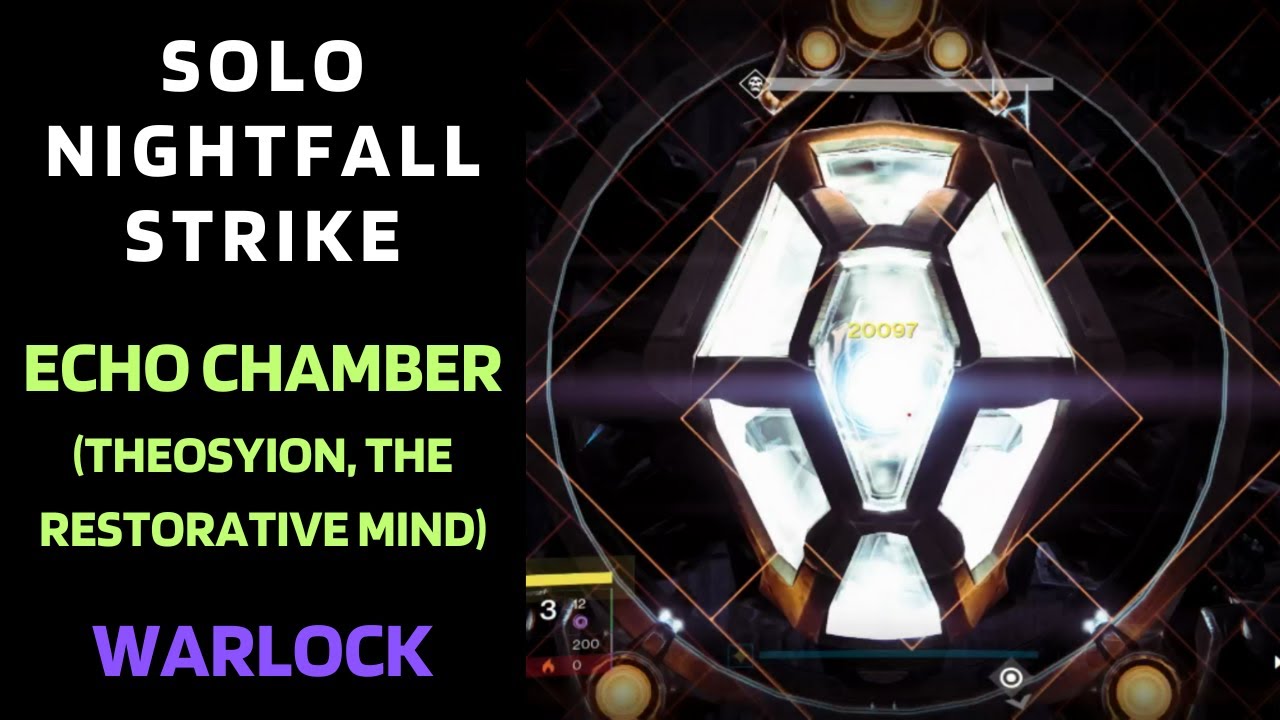 Destiny 1 - SOLO Flawless Nightfall - Echo Chamber (Theosyion, Restorative Mind) -Warlock- 28 ...
