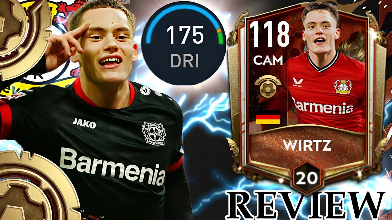 FIFA MOBILE| 118 RATED FLORIAN WIRTZ CENTURIONS CARD GAMEPLAY REVIEW ...