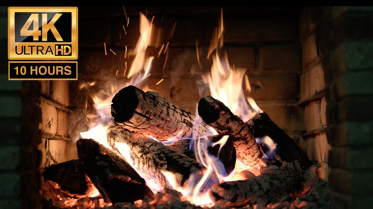 🔥Fireplace (11 HOURS) 4K - Burning Logs & Crackling Fire Sounds🔥 - YouTube