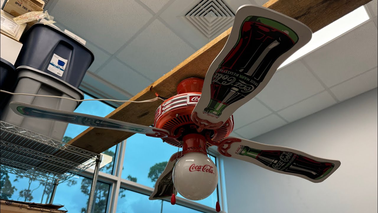 Coca Cola Ceiling Fan - YouTube