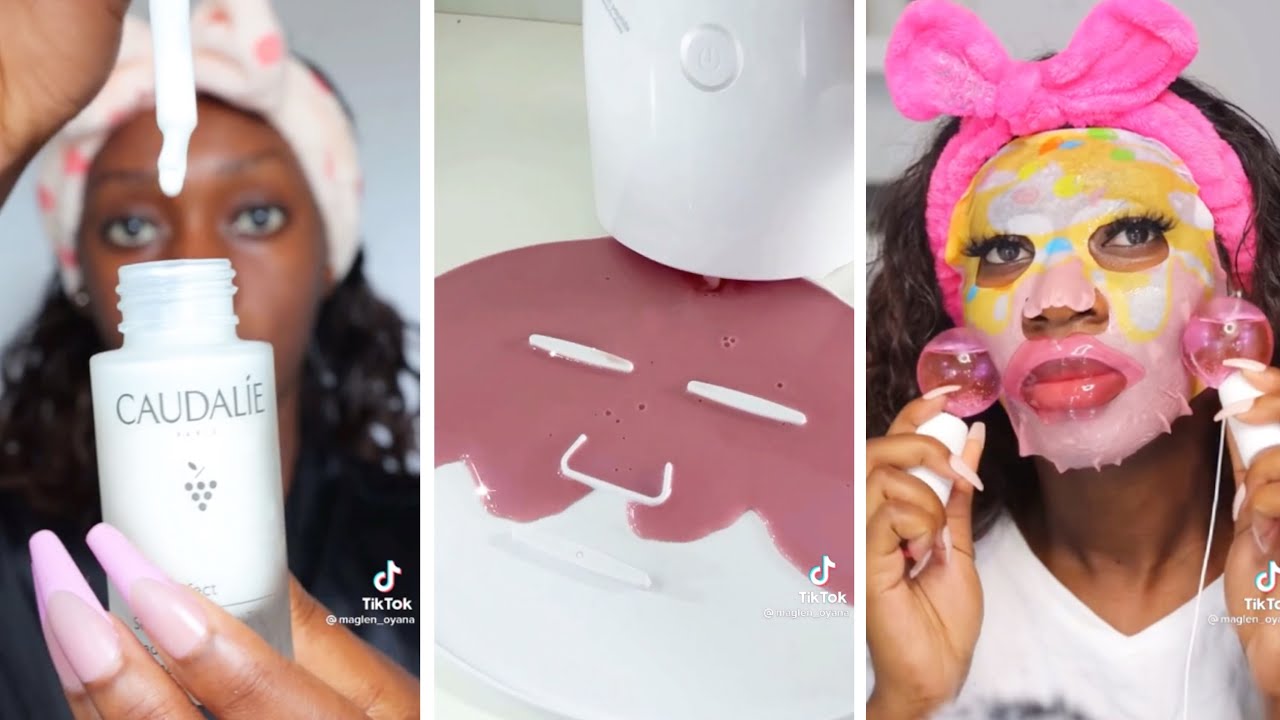 🍒skincare Routine Asmr Compilation Tik Tok🍒 Ive Asmr Youtube