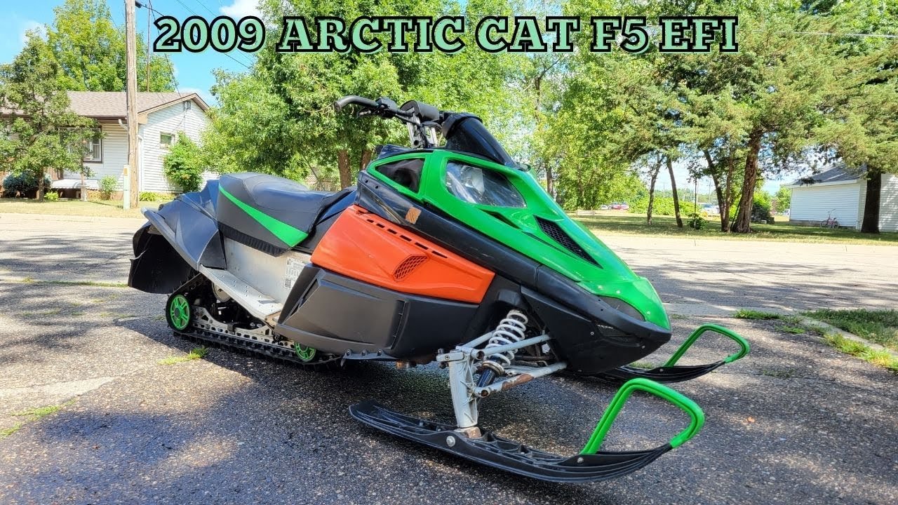 2009 ARCTIC CAT F5 EFI WALK AROUND AND START UP - YouTube