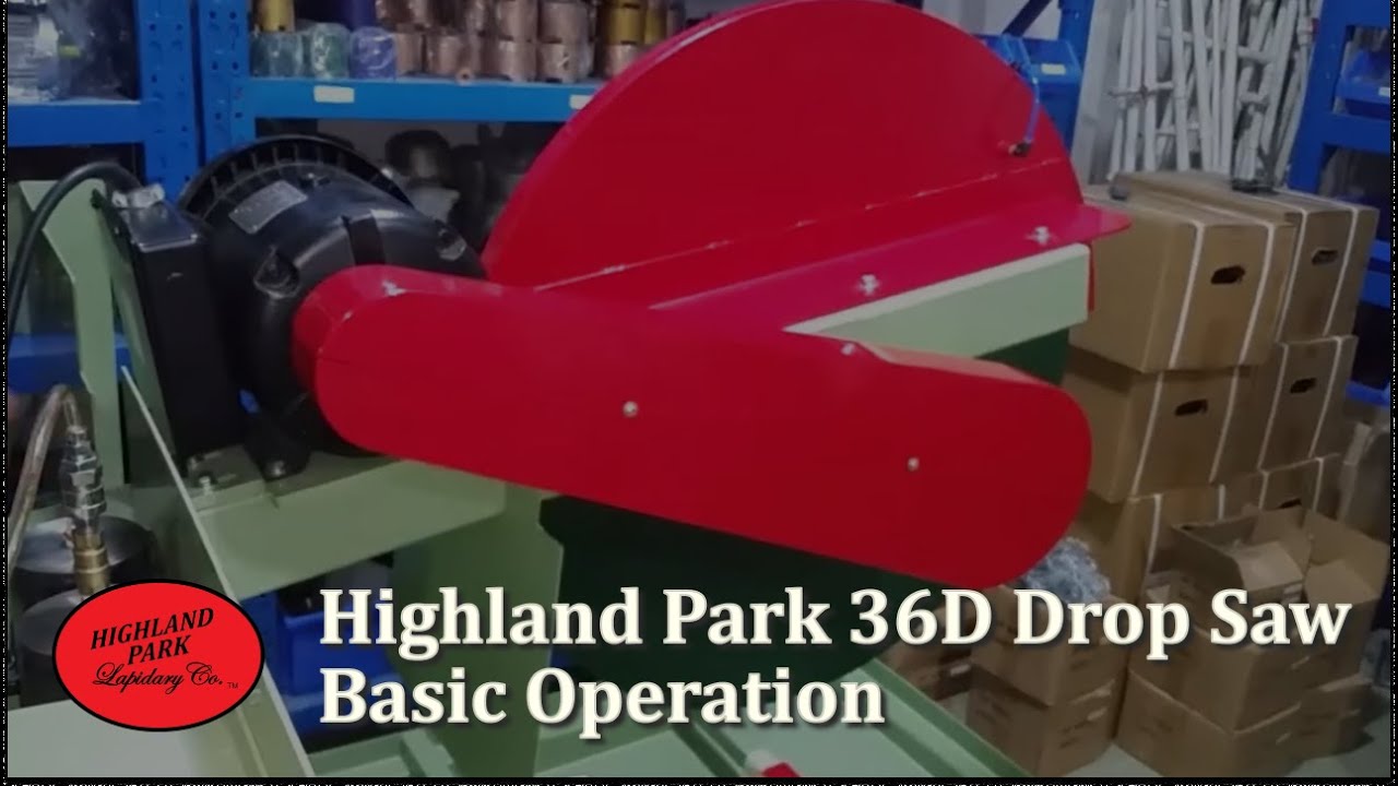 Highland Park 36D Drop Saw Basic Operation - YouTube