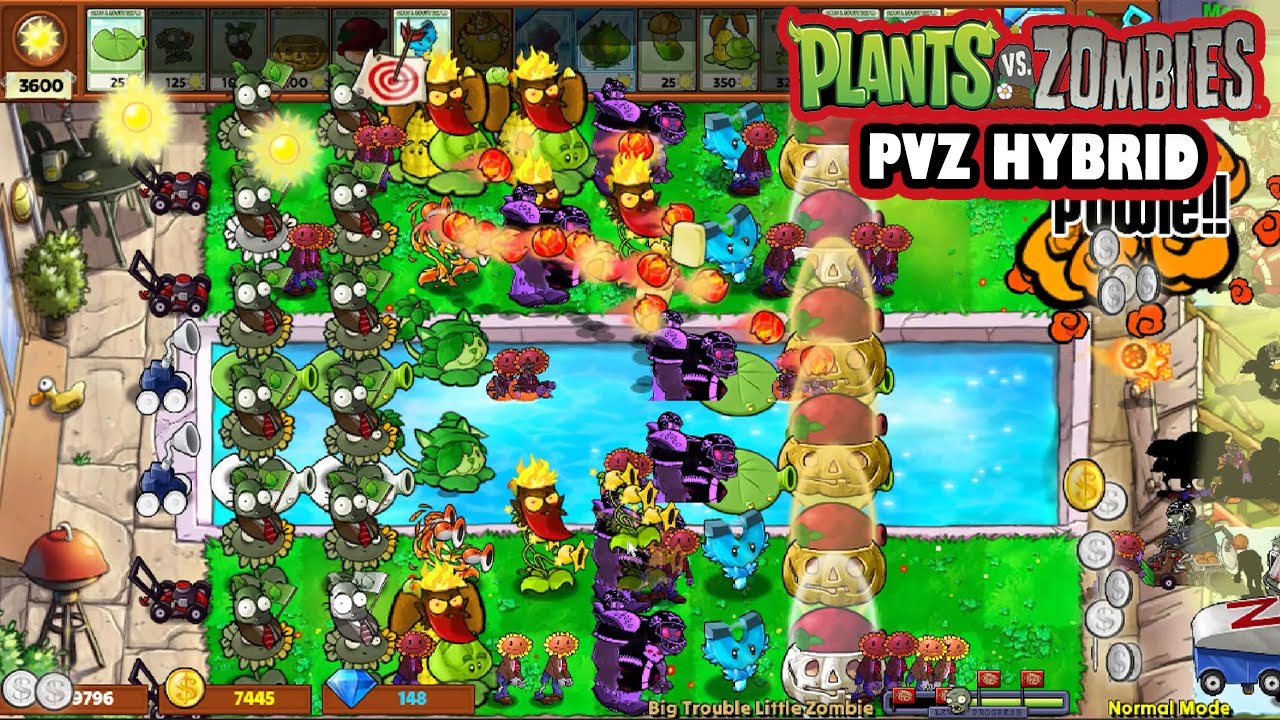 PVZ Plants vs Zombies Hybrid - Big Trouble Little Zombie | Gameplay ...