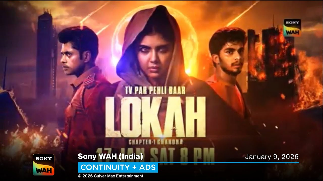 Sony WAH (India) continuity + ads | January 9, 2026 - YouTube