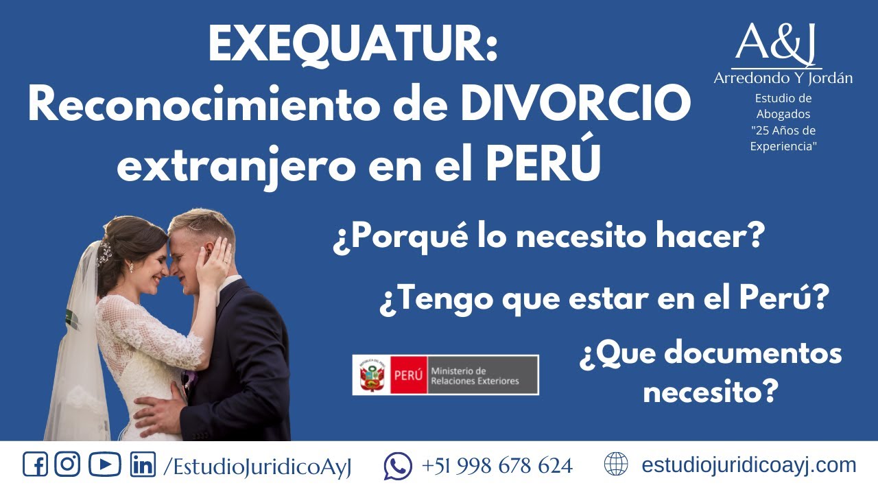 📍EXEQUATUR: Reconocimiento de SENTENCIA DE DIVORCIO EXTRANJERO en el ...