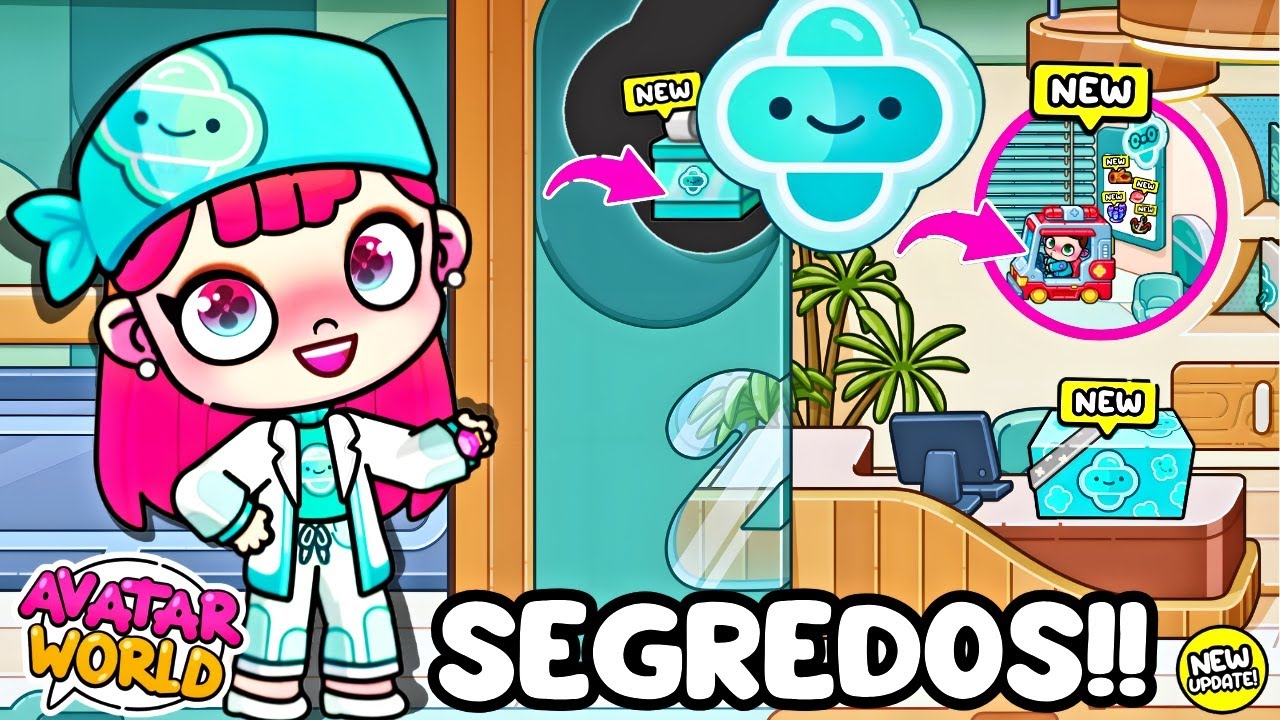 TODOS OS SEGREDOS DA NOVA ATUALIZAÇÃO DO AVATAR WORLD!! (NOVO HOSPITAL ...