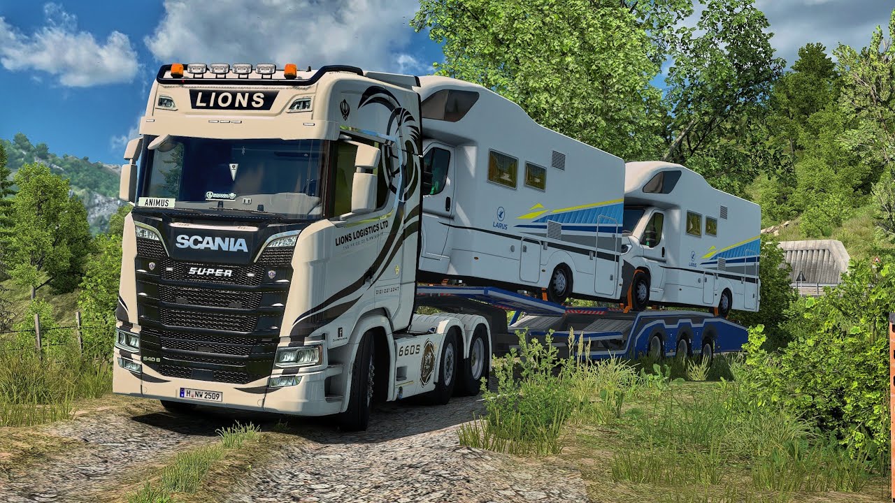 Driving through Sharp Twisty Turns Forest Roads In Romania | #ets2 1.50 ...