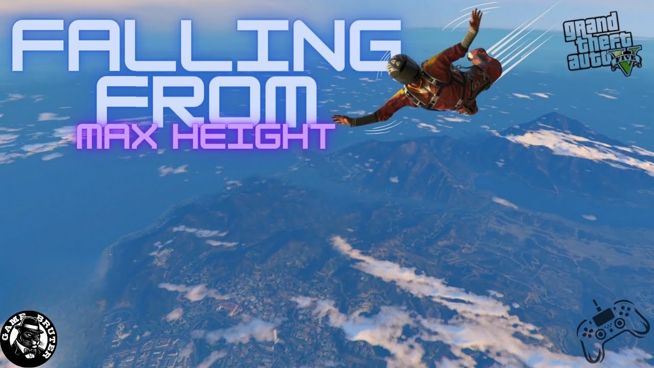 Falling from Maximum Height Possible in GTA 5 | Game Bruter | #gta5 # ...
