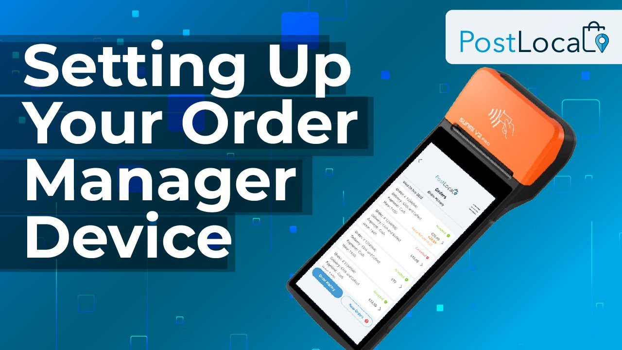 Setting Up Your Order Manager Device: A Step-by-Step Guide - YouTube