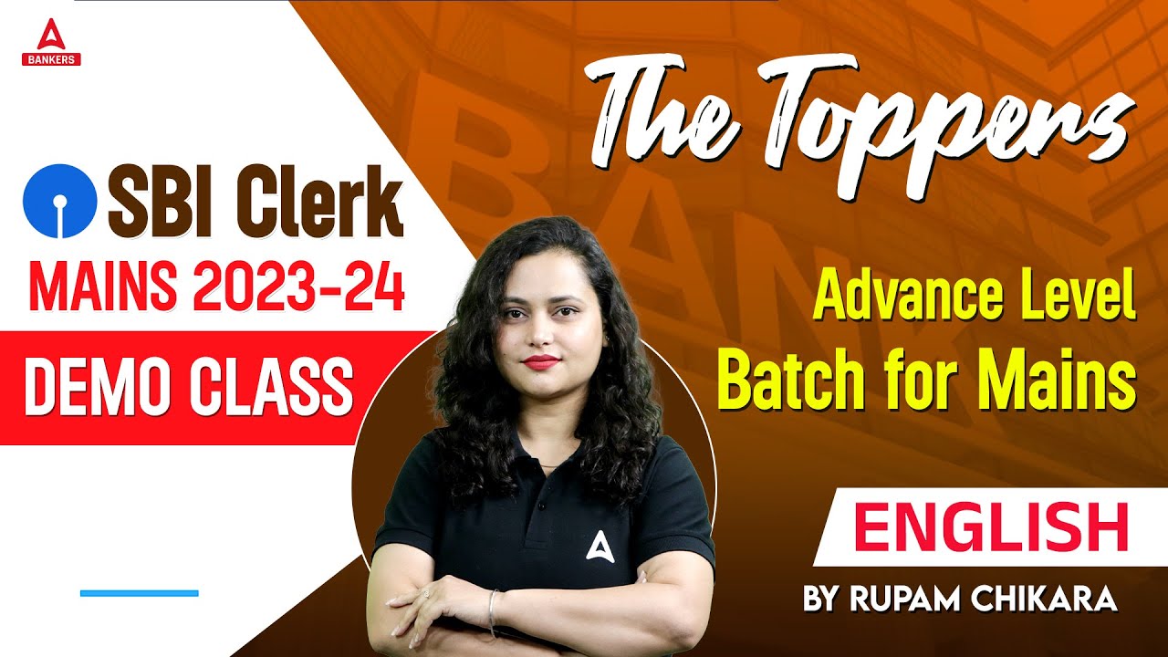 SBI Clerk Mains 2024 | SBI Clerk Mains English Demo Class | By Rupam ...