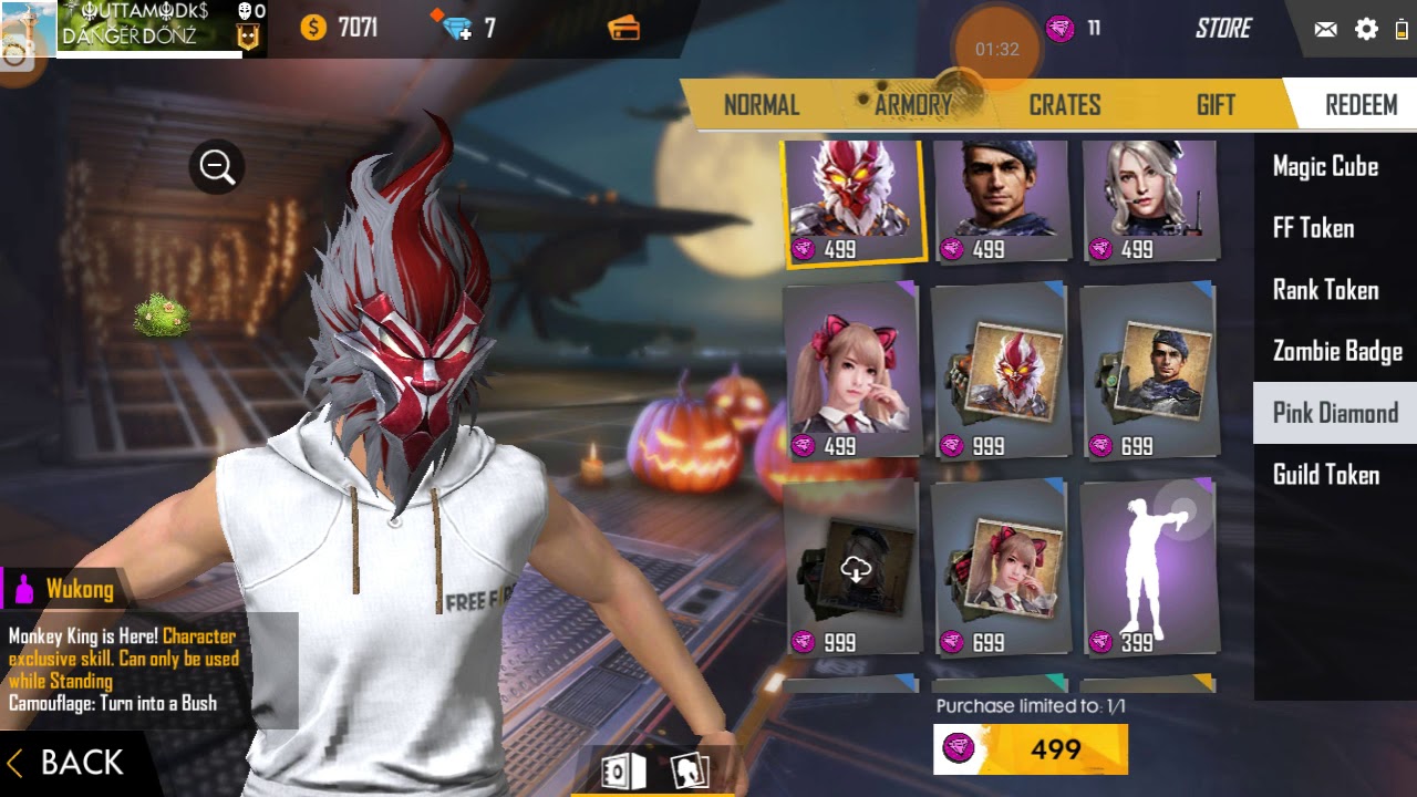 ALL FREE FIRE ITEM IN FREE 😱😱 - YouTube