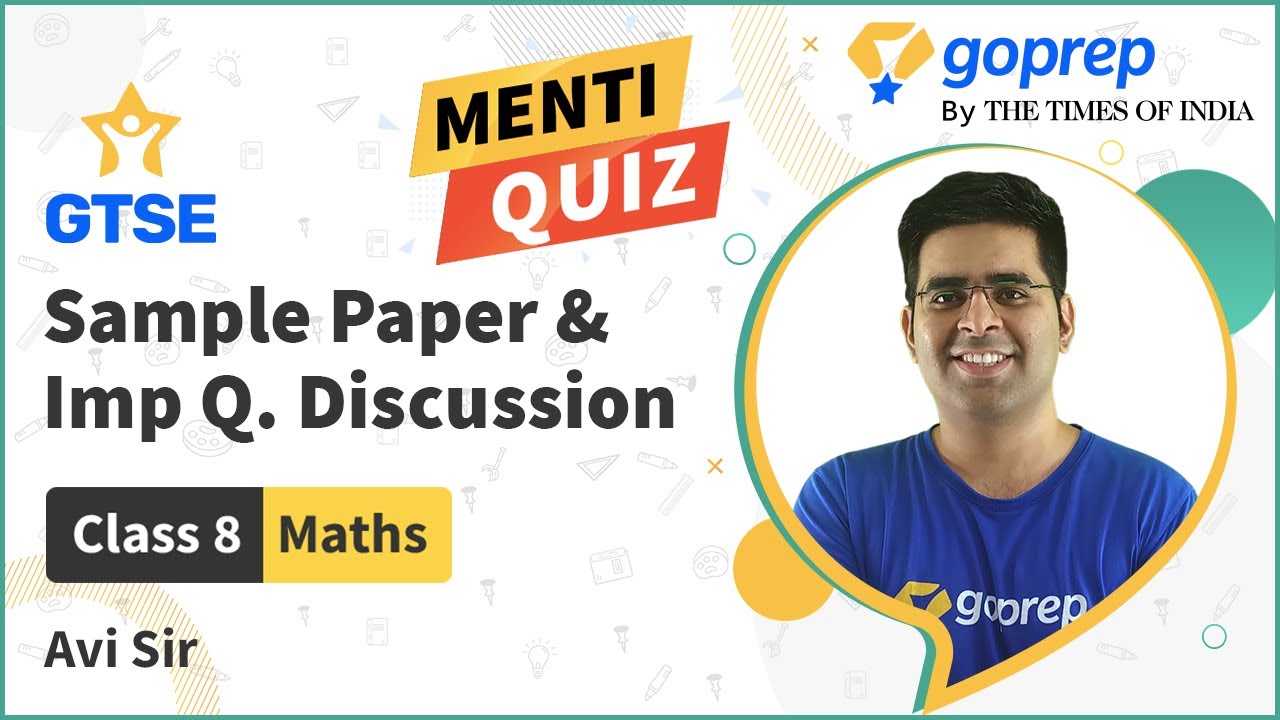 GTSE Sample Paper and Imp. Question Discussion | Class 8 Maths | Avi ...