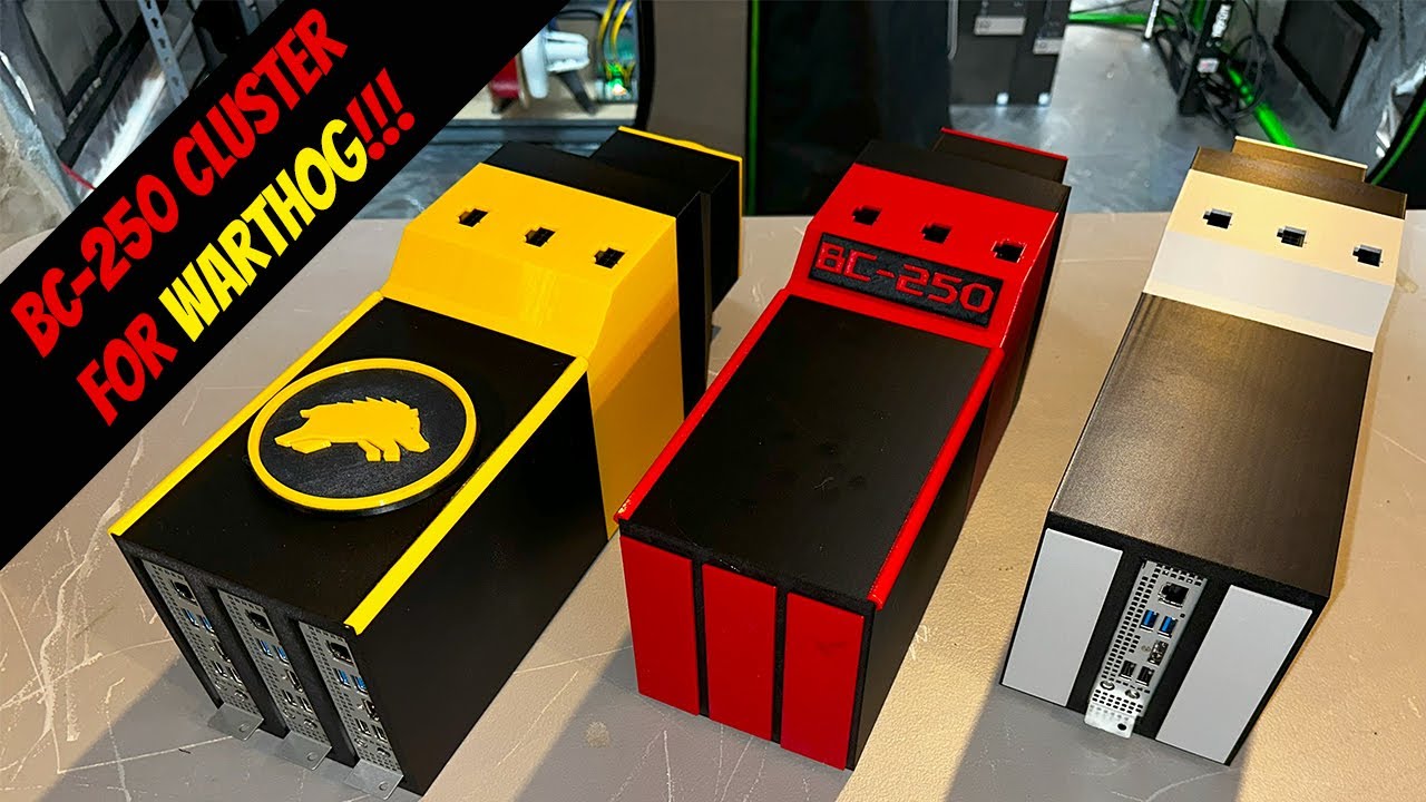 BC 250: The Ultimate 3D Printed Cluster Mining Case - YouTube