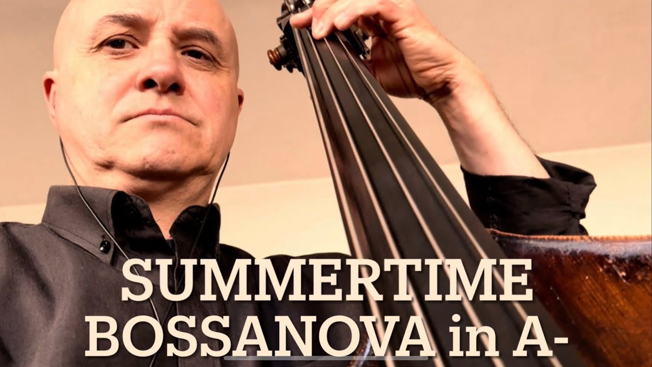 Summertime Bossanova in A minor Bass Line Play Along Backing Track ...