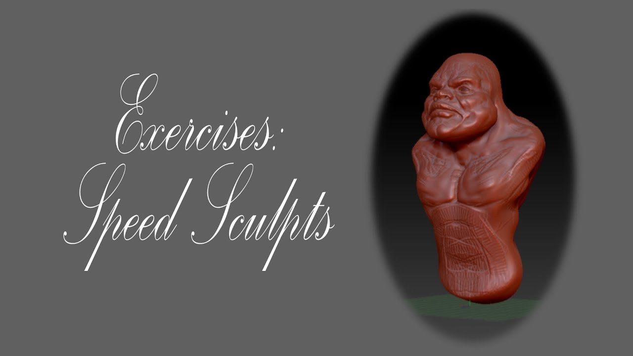 Exercises : Speed Sculpt Small Cranium large Jaw Character - YouTube