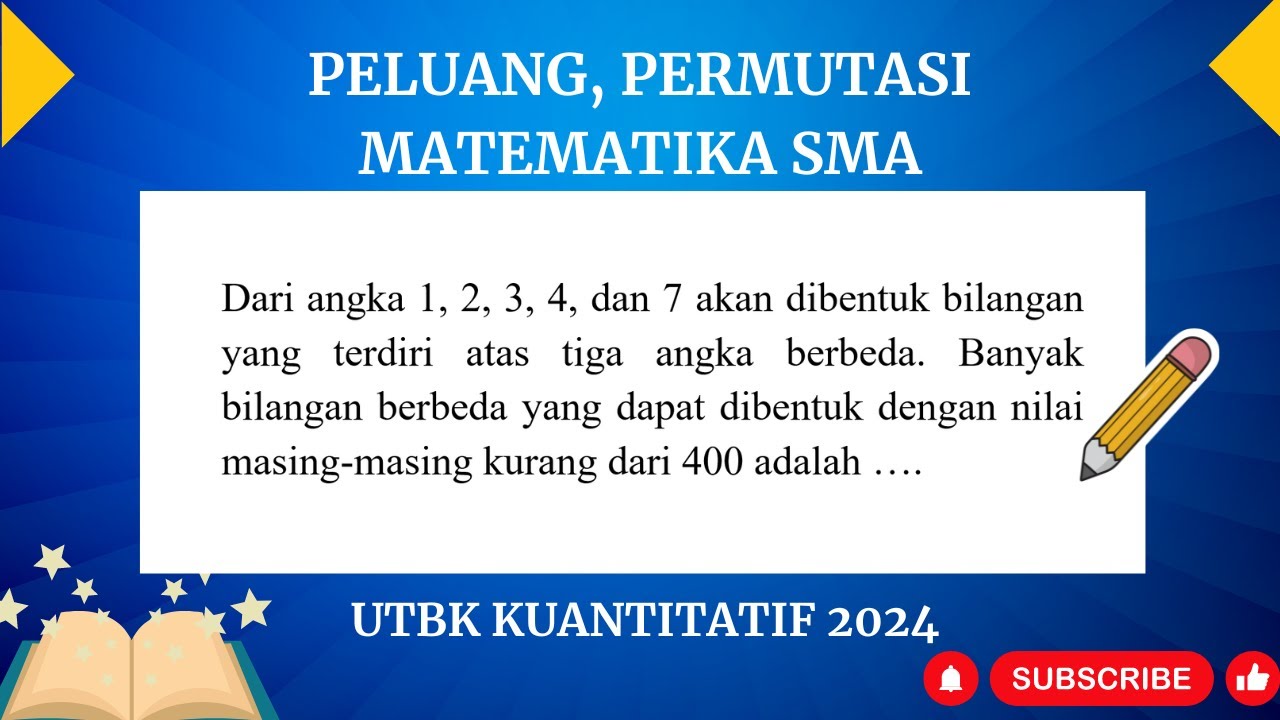 PELUANG, PERMUTASI, BANYAK SUSUNAN ANGKA, MATEMATIKA SMA - YouTube