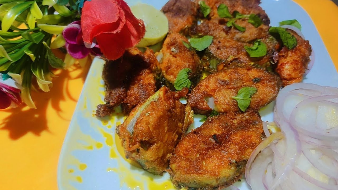 Surmai fish recipe|king fish |tasty and spicy fish fry at home - YouTube