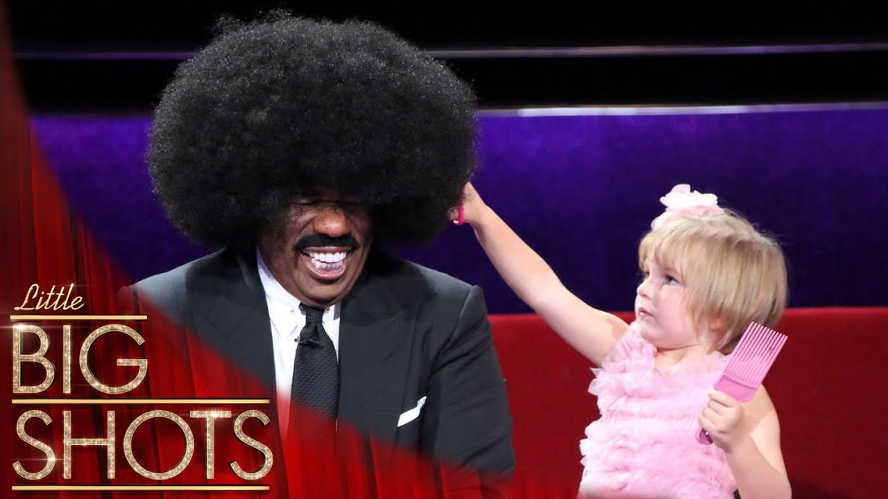 Steve Harvey Welcomes Itty Bitty Barber and Internet Sensation Ansleigh ...