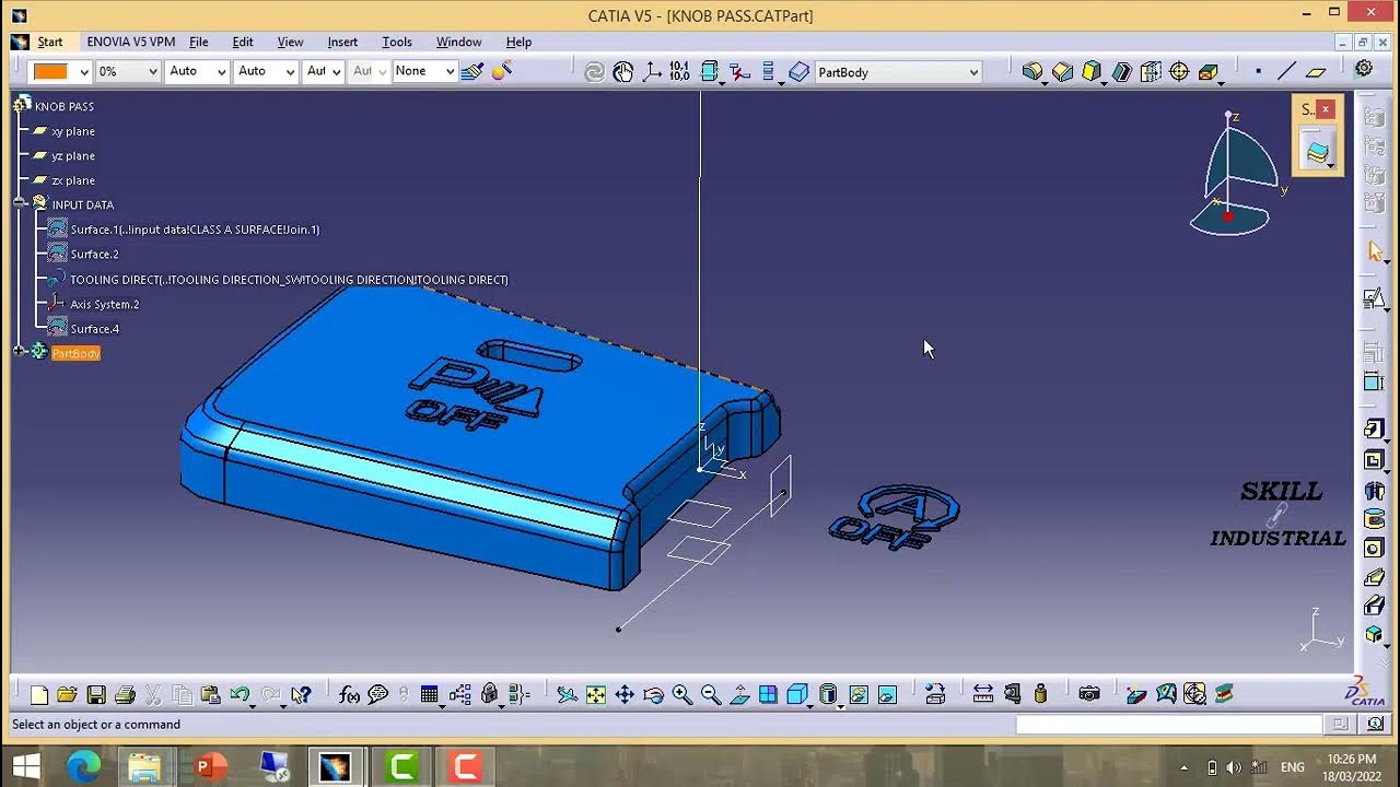 Boolean operation How to add 2 Bodies in Catia v5 - YouTube