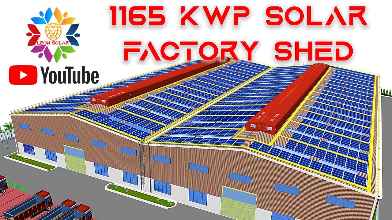 1165 kWP Solar Factory Shed | Green Initiative | Industrial Solar Power ...