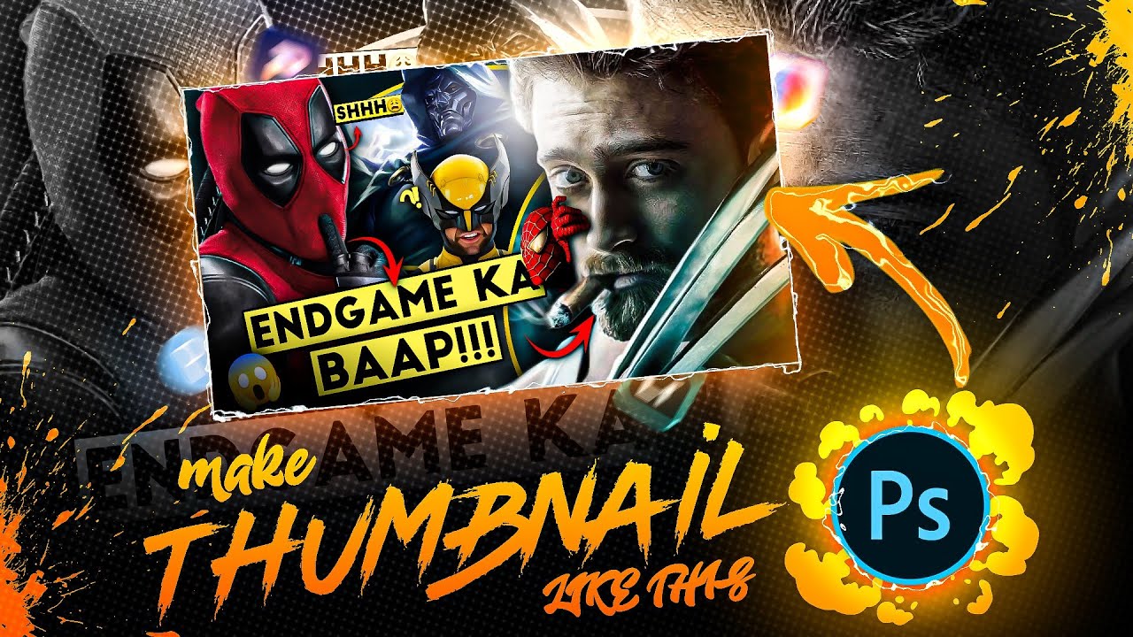 How to make thumbnail like @comicverseog ps touch movie review ...