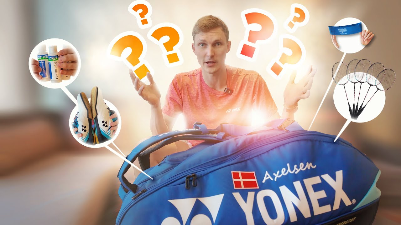 What's In My Bag (2024) : All Axelsen's Gear Revealed! 🏸🎒 - YouTube