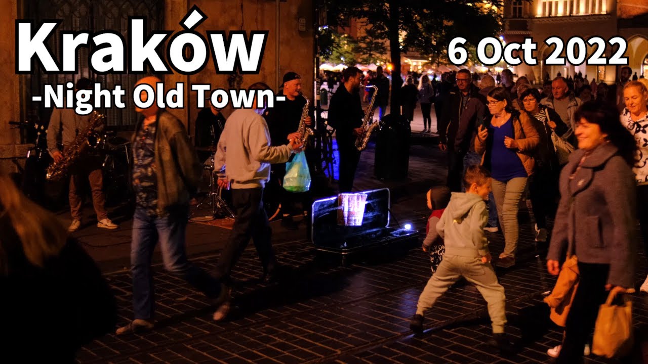 Autumn Night Walk Kraków Old Town in Poland - October 2022 | Walking ...