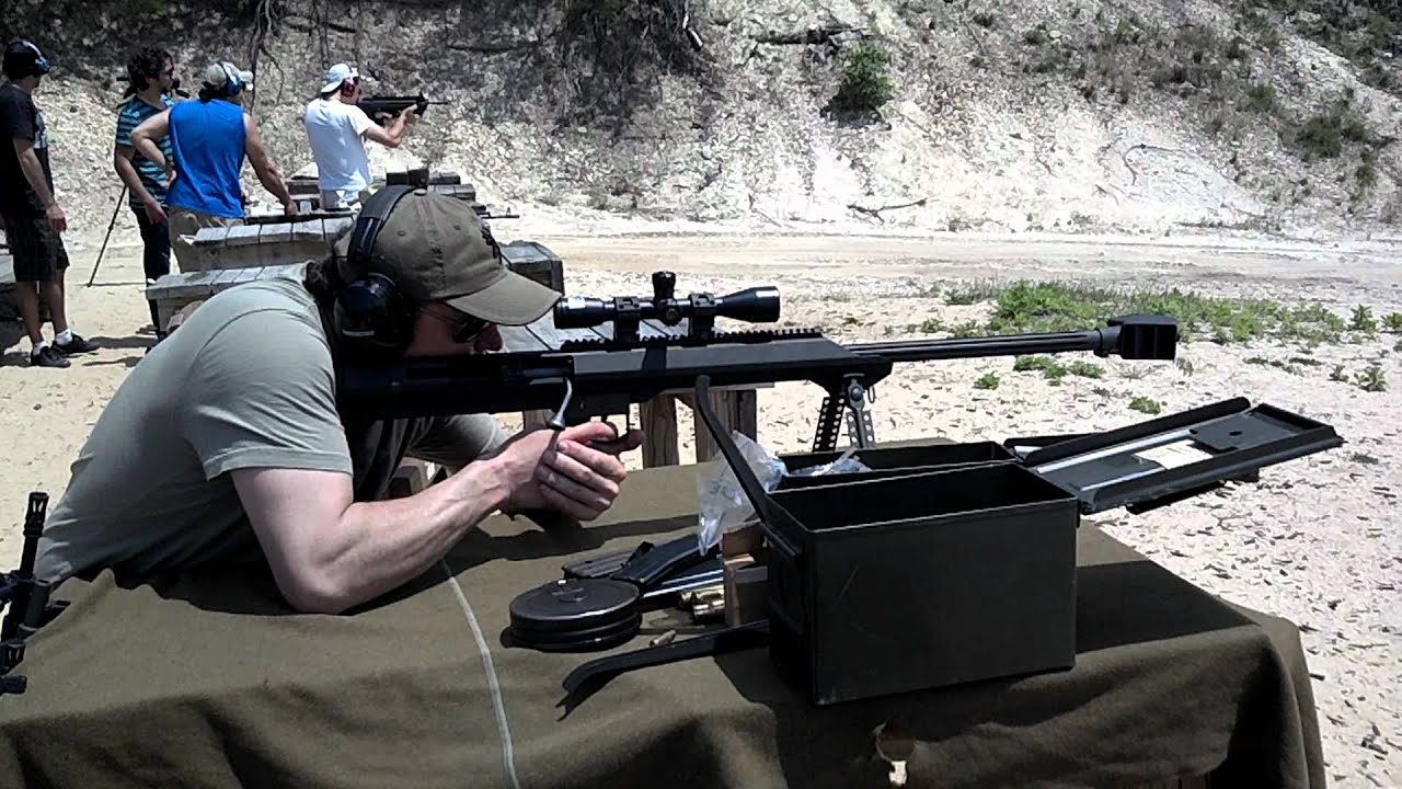 Barrett 50bmg (12,7x99) kalibar- top jebo te !!! - YouTube