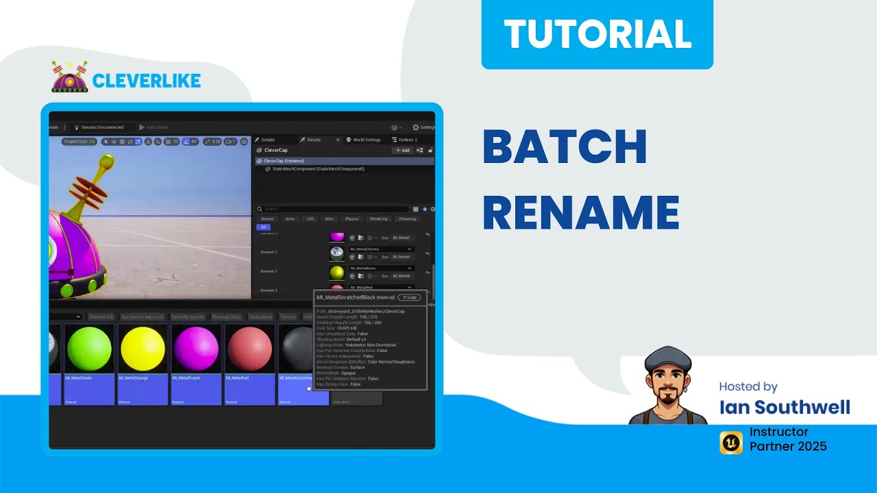 Batch Rename | #UEFNtips - YouTube