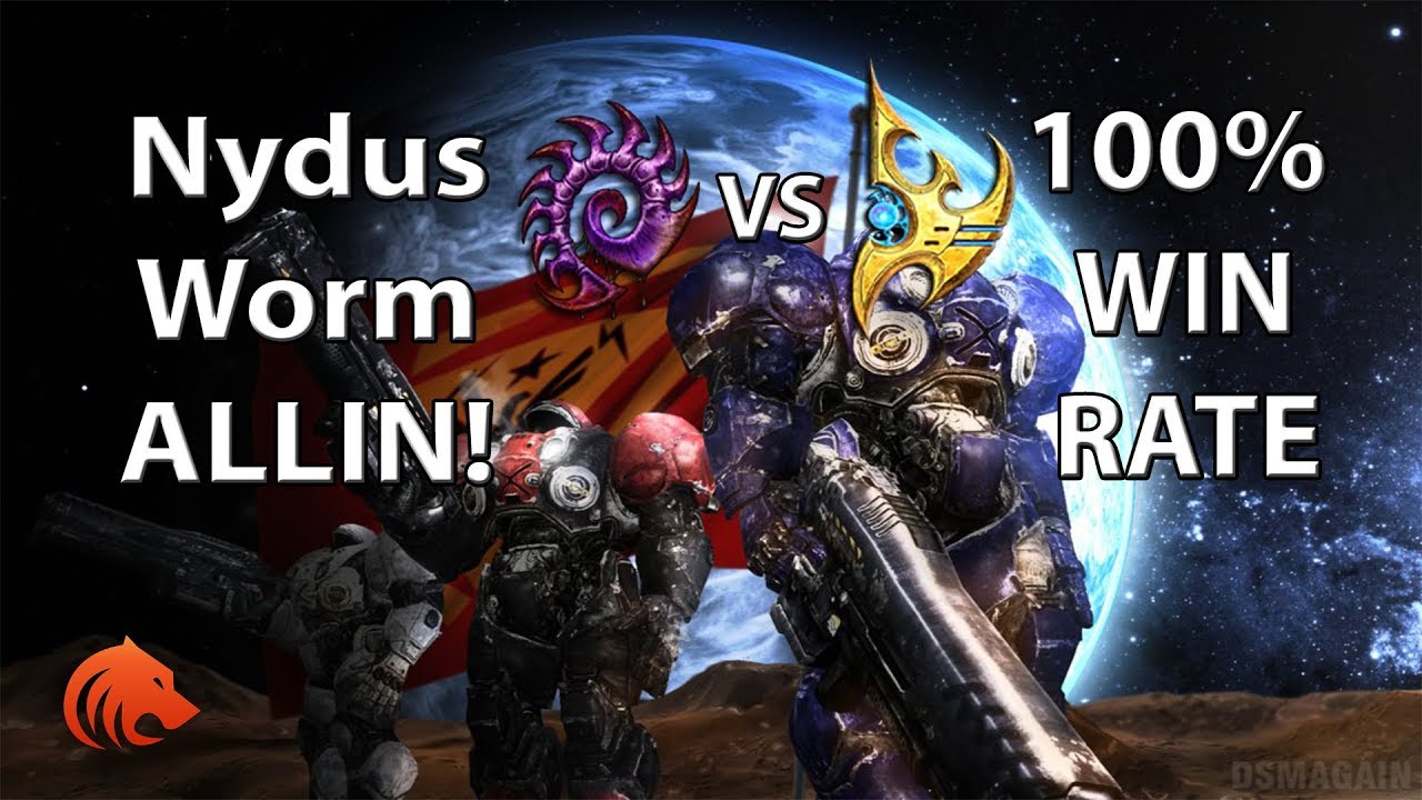 StarCraft 2: Nydus Worm 100% WIN RATE vs Protoss! - YouTube