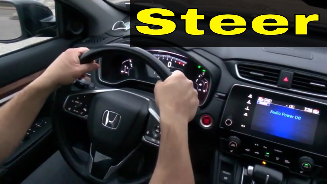 How To Steer When Waiting To Turn Left And Right-Driving Lesson - YouTube